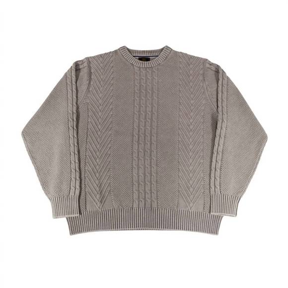 F/X FUSION | Sweaters | New Fx Fusion Mens Sandwashed Cable Herringbone ...